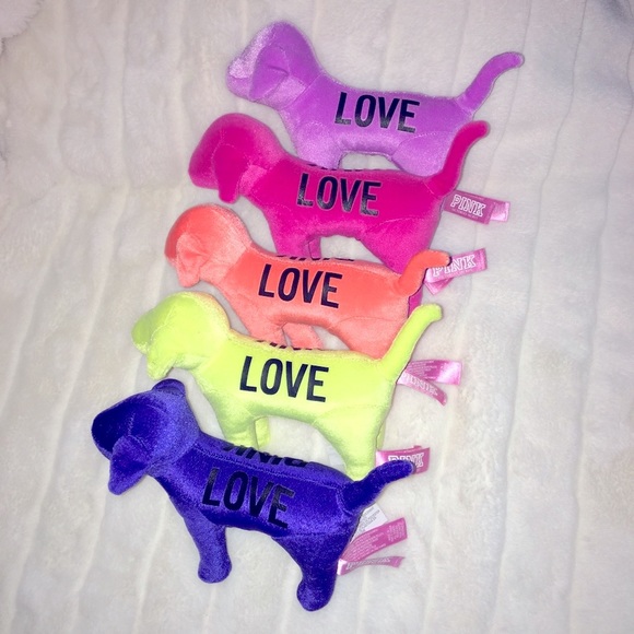 PINK Victoria's Secret | Other | Pink Vs 5 Small Dogs Rainbow Pride Set ...